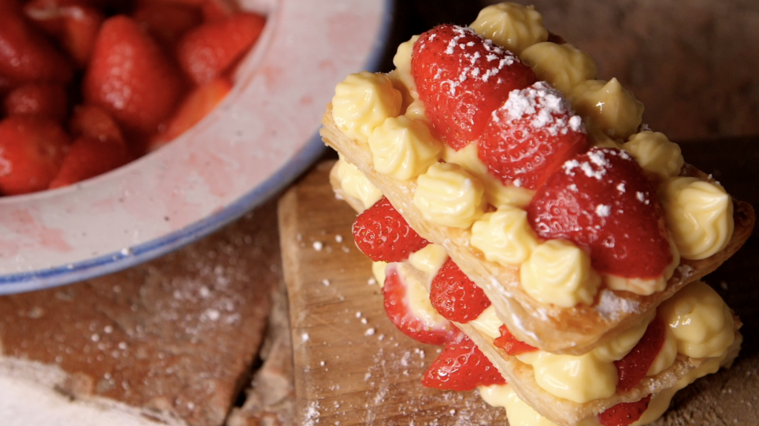 MILLEFOGLIE (Mille-Feuille) WITH CREMA PASTICCERA (Pastry Cream ...