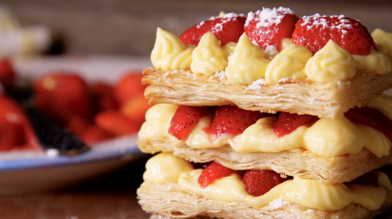 MILLEFOGLIE (Mille-Feuille) WITH CREMA PASTICCERA (Pastry Cream ...